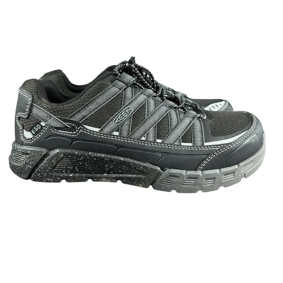 Keen Shoes Keen Utility Asheville Esd Black Aluminum Toe Work Shoes 17070 Mens Sz 85 D